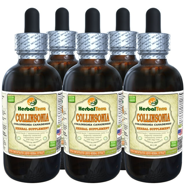 Collinsonia (Collinsonia Canadensis) Tincture, Dried Root Liquid ...