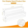 2PCS 96-Slots Pen Display Stand,2-Tier Acrylic Pen Holder for Craft ...