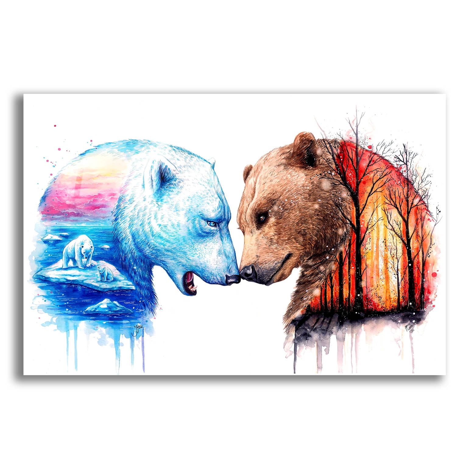 Epic Art 'We are in this together' by JoJoesArt, Acrylic Glass Wall Art ...