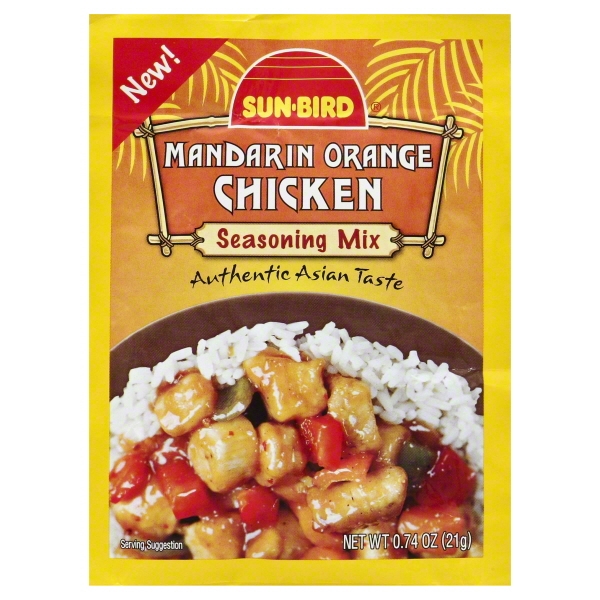 Sun-Bird® Mandarin Orange Chicken Seasoning Mix 0.74 oz. Packet ...