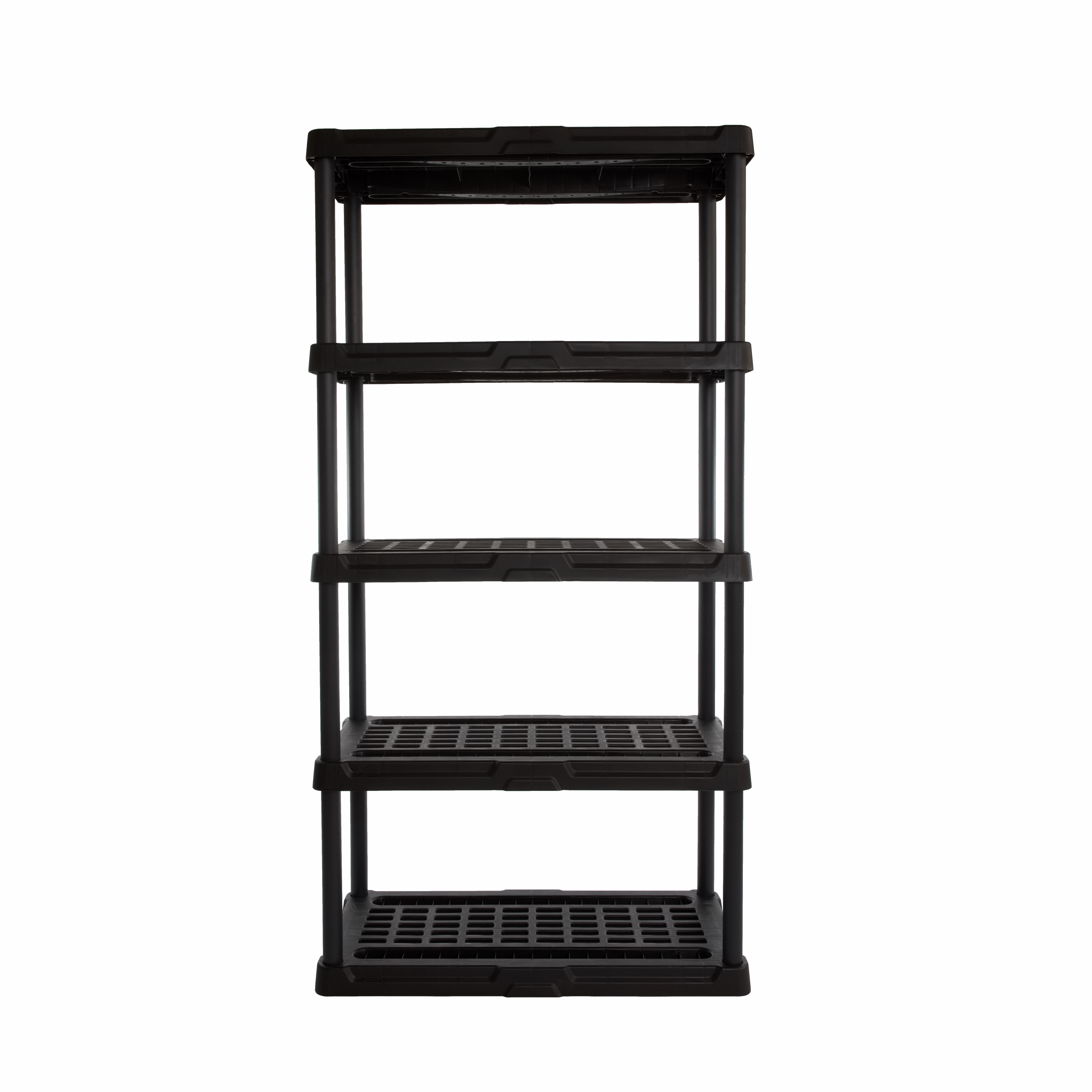 Buy HART 5 Tier 18 X 36 X 72 Ventilated Plastic Shelves 750lb buy-hart-5-tier-18-x-36-x-72-ventilated-plastic-shelves-750lb