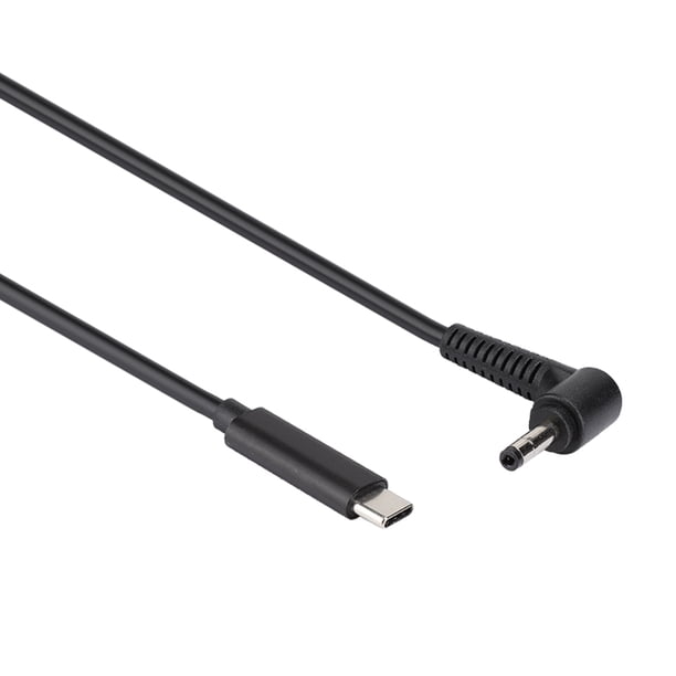 Black Copper Conductor PD Power Adapter Cable, 19V Type-C Power Adapter ...