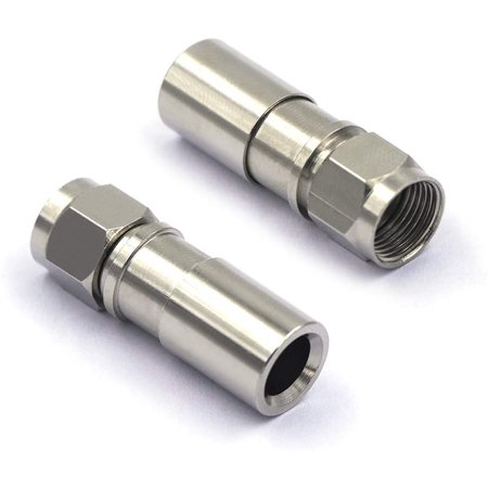 25 Pack RG6 F Type Compression Connector,Standard Shield Coaxial Cable ...