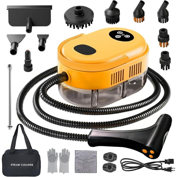 Steam Cleaner for Home & Car-Portable Handheld Steamer Cleaning with 3 ...