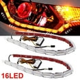 2pcs 12V Flowing DRL LED Daytime Running Light Turn Signal Lamp Daytime Running Lamp Decorative ...