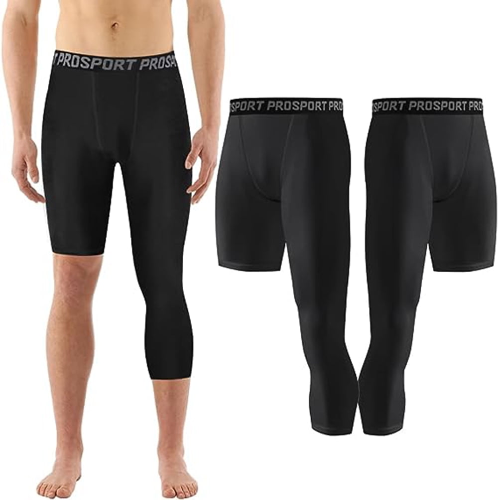 Crowdstage One Leg Compression Tights for Basketball 3/4 Compression ...