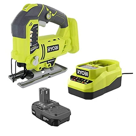 Ryobi 18 Volt Lithium-Ion Orbital Jig Saw Combo Kit with Battery and ...