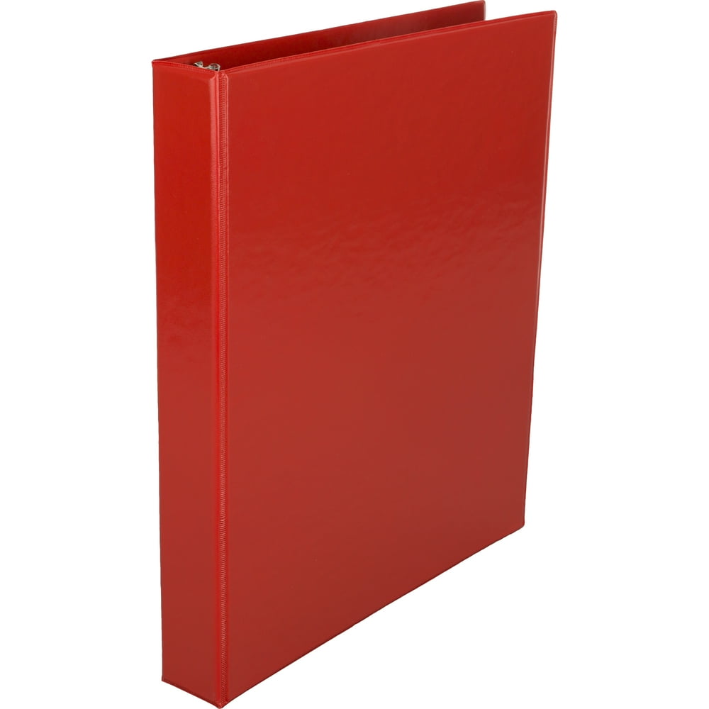 Pen + Gear Basic Round Ring Binder, 1", Red - Walmart.com - Walmart.com