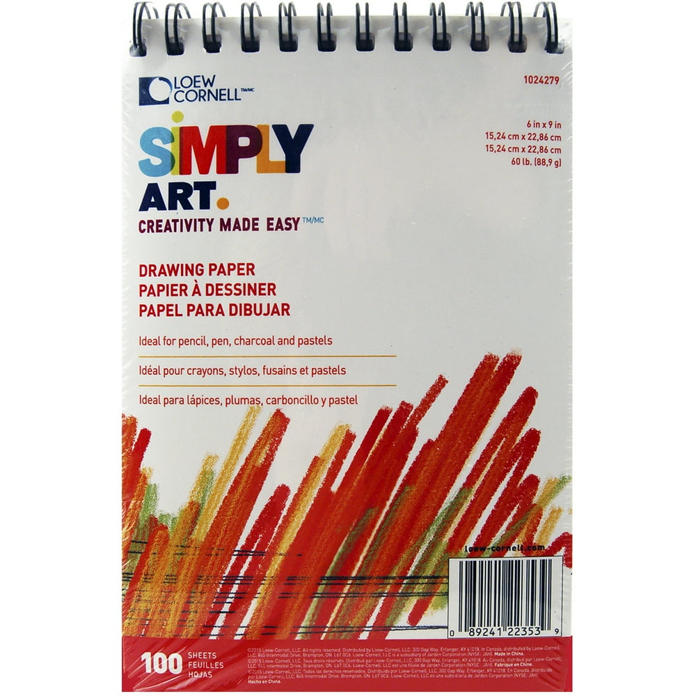 Simply Art Drawing Pad 6"X9"-100 Sheets - Walmart.com - Walmart.com