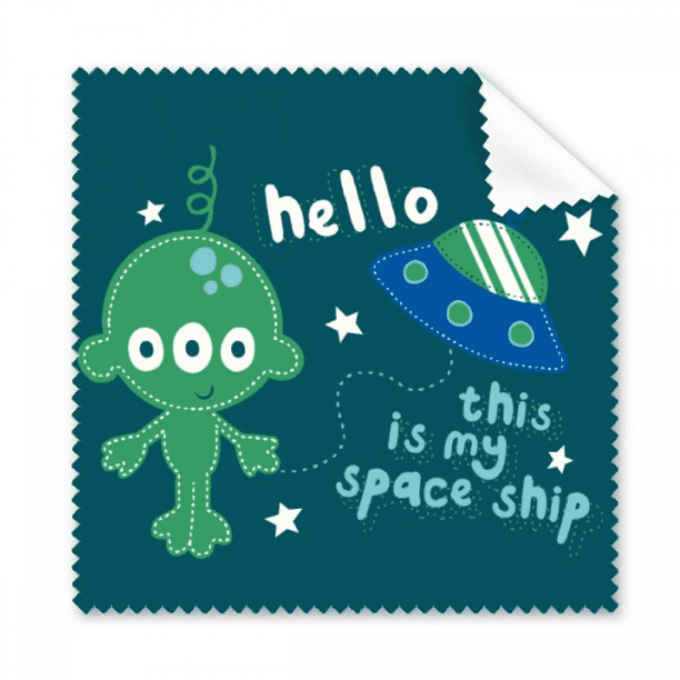 universe and alien hello alien cleaning cloth ph screen glasses cleaner ...
