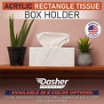 Acrylic Tissue Box Holder, Clear Tissue Box Dispenser for Facial Tissue ...