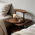 2-Tier Wooden Cosmetic Organizer, Multi-Layer Desktop Storage Rack for ...