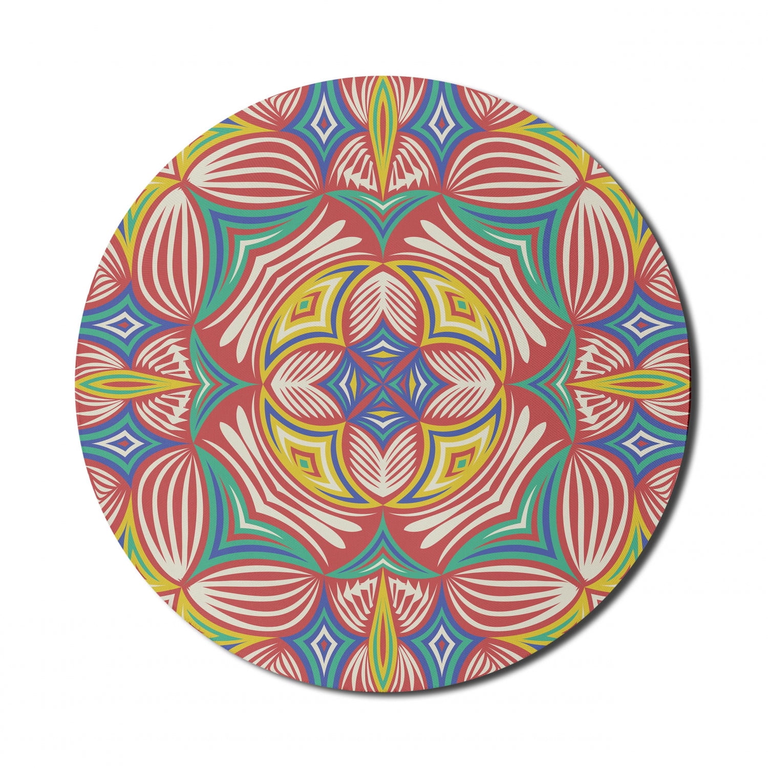 Colorful Mouse Pad for Computers, Contemporary Style Abstract Shapes ...