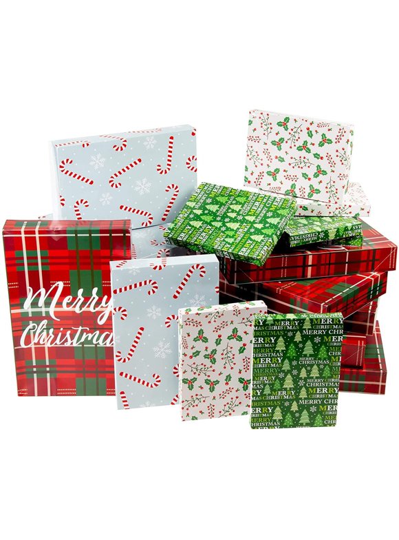 Christmas Gift Boxes in Christmas Gift Wrap - Walmart.com