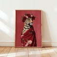 Affixzi Leopard Wall Art Poster, Fashion Animal Portrait Print, Modern ...