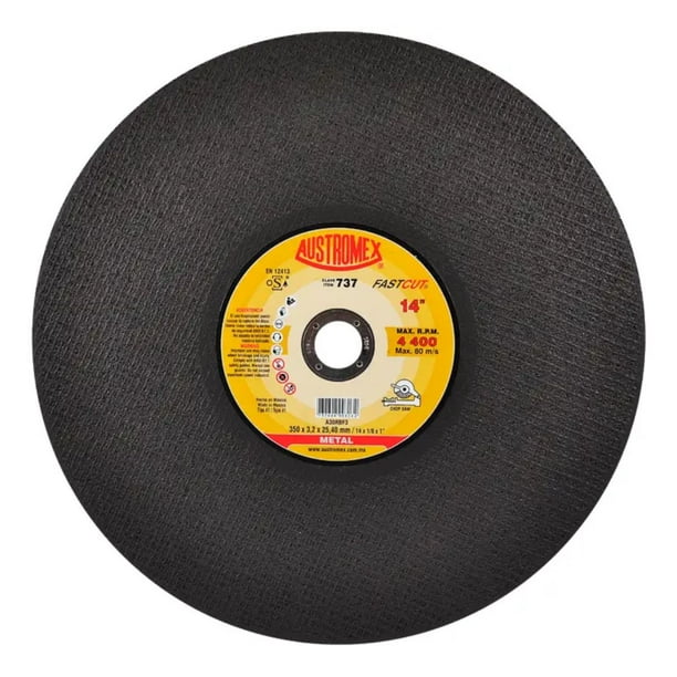 Disco Abrasivo Corte Austromex 737 14 Pulgadas G30 Metal Fundicion ...
