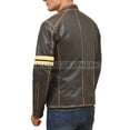 Men’s Biker Vintage Cafe Racer Distressed GENUINE Leather Jacket ... Men’s Biker Vintage Cafe Racer Distressed GENUINE Leather Jacket ...