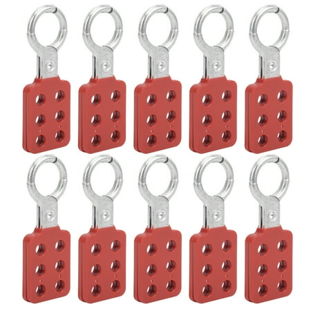 Lockout Hasp, 6 Holes Hasp 10pcs Red Lock Hasp For Flammable And ...