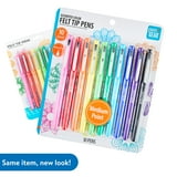 Pen+Gear Felt Tip Markers, Medium Tip, Assorted Colors, 10 Pack, Quick ...