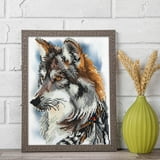 DIAMOND DOTZ® Wolf Portrait Special Edition Diamond Painting Kit ...