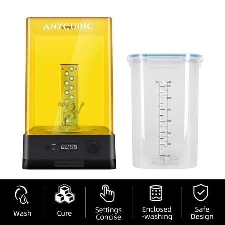 ANYCUBIC Wash and Cure Machine 2.0, 2 in 1 UV Washing and Curing ...