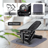 Ainfox Adjustable Mini Step Climber, 330LBS Load, LCD Monitor, Non-Slip ...