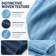 100% Cotton Jacquard Denim Fabric by The Yard, Heavyweight Washed Bark ...