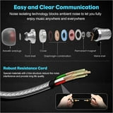 MINDBEAST Gaming Earbuds, Wired Noise Isolating Earbuds with Mic, Super ...