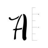 2" Formal Alphabet Stencils by Craft Smart® - 141 designs - Walmart.com
