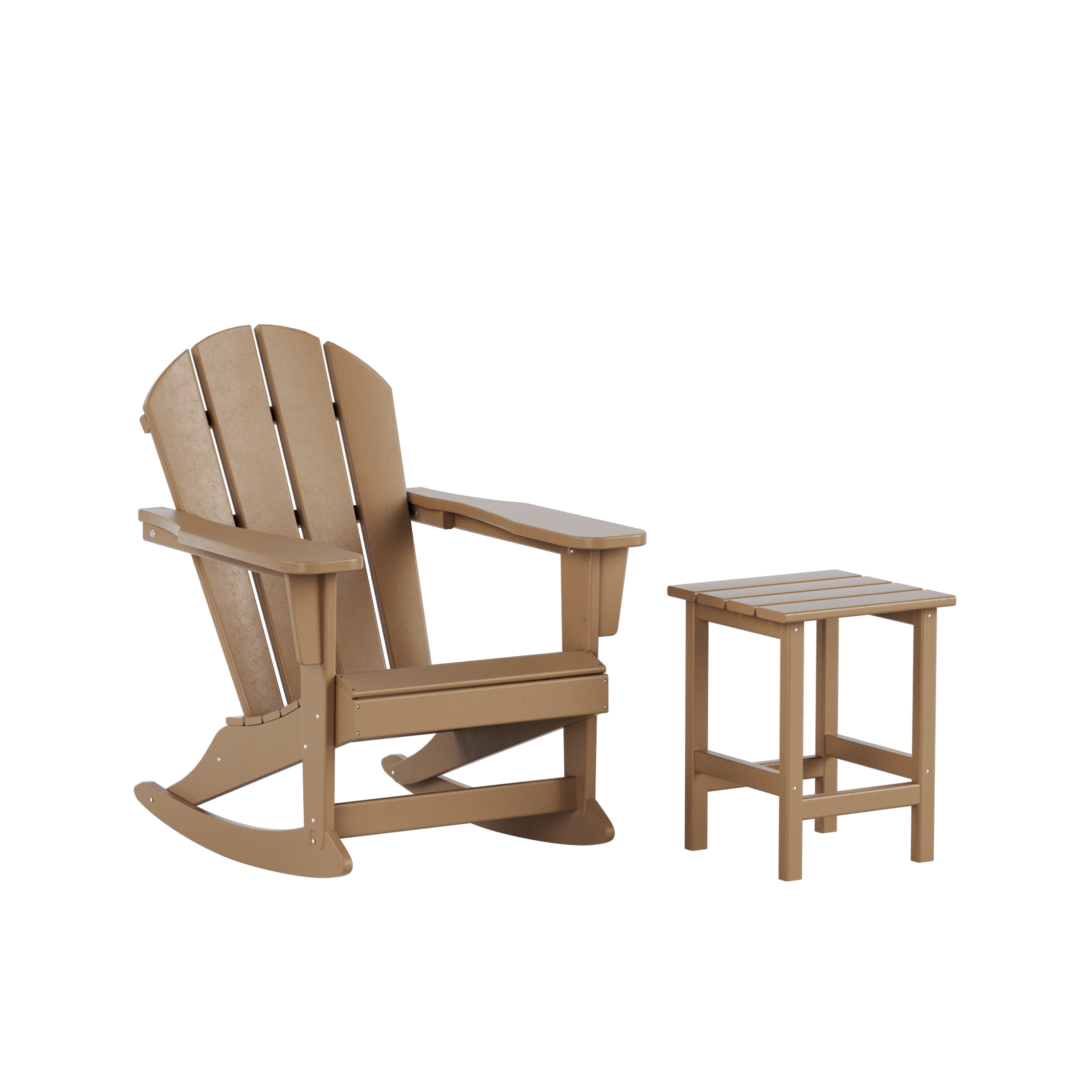 WestinTrends Malibu 2 Piece Outdoor Rocking Chair Set, All Weather Poly ...