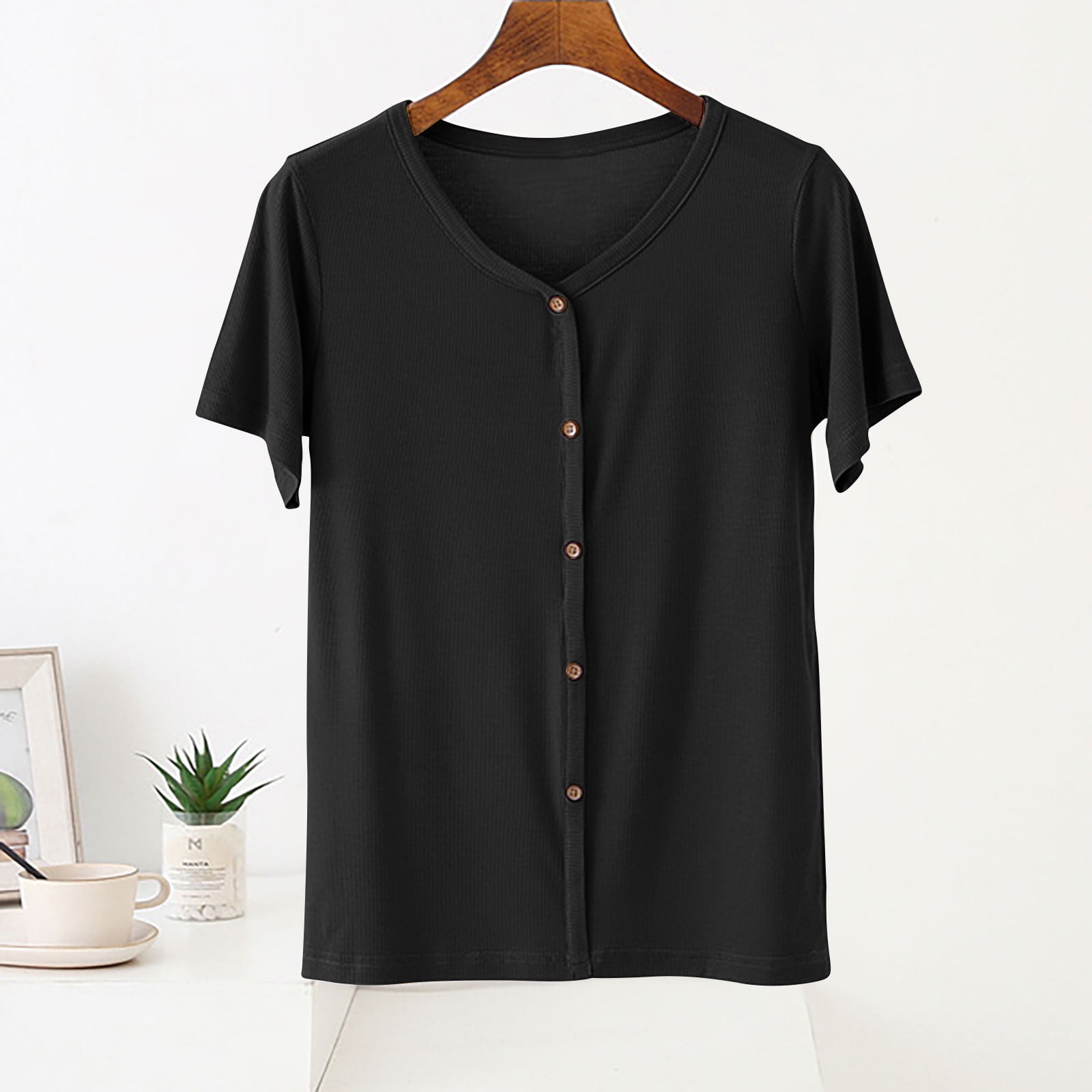 Click here for Fcbaudy Womens Tops  Short Sleeve V-Neck Blouses &... prices