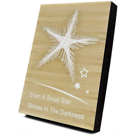 LUO DIY Nail Winding Lines String Art Star Patern String Art Kit with ...