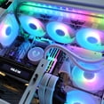 Vetroo 3 Pack White ARGB & PWM Cooling Fans 120mm, RGB LED Lighting for ...