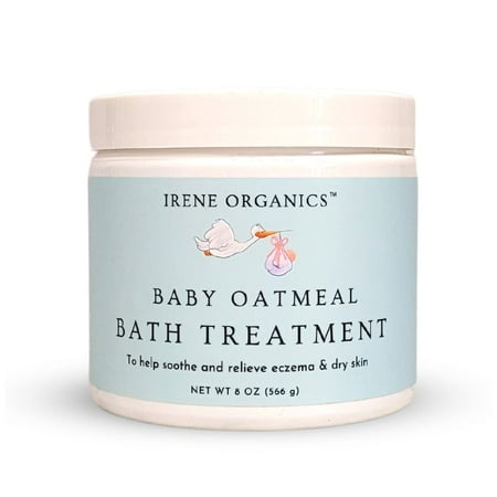 Oatmeal Baby Bath Powder by Irene Organics with colloidal Oatmeal for ...