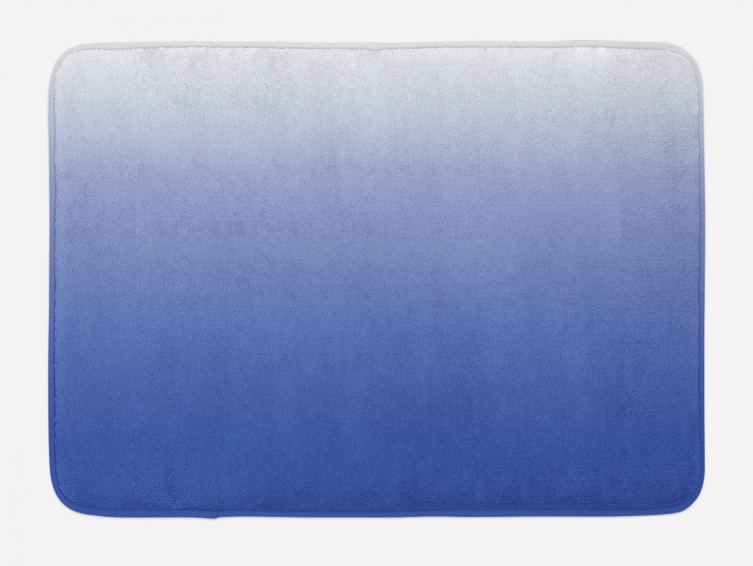 Ombre Bath Mat, Deep Mysterious Ocean Sea Inspired Vivid Blue Colored ...