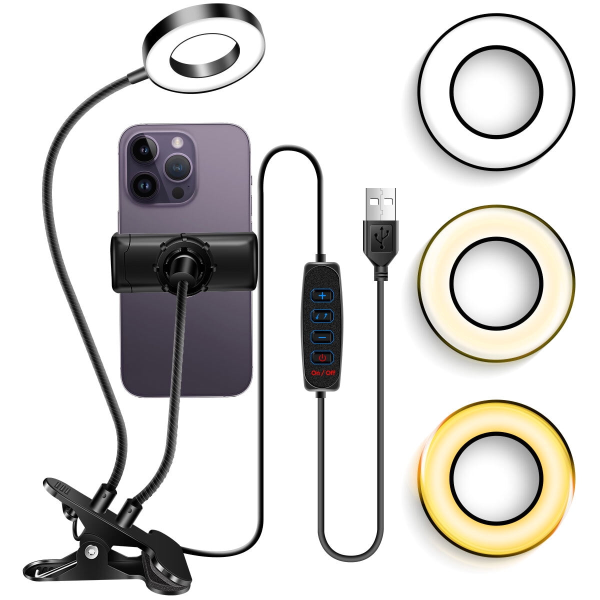Click here for Unbranded Selfie Ring Light With Cell Phone Holder... prices