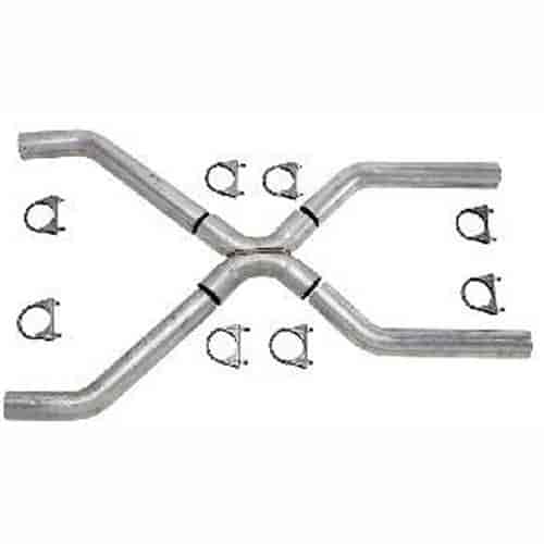 JEGS 30662 Universal X-Pipe Kit 3 Aluminized Steel - Walmart.com