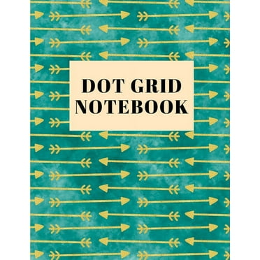 Dot Grid Notebook: Elegant Black Dotted Notebook/JournalLarge (8.5 x 11 ...