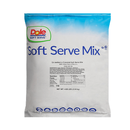 DOLE SOFT SERVE Strawberry Soft Serve Mix 4.5 lb/2.04 kgs - Walmart.ca