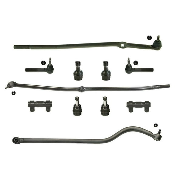 13 Pc Complete Suspension Kit Tie Rod Ends Adjusting Sleeves Upper ...