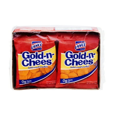 Lance Fresh Gold-N-Chees Baked Snack Crackers - 6 Count - Walmart.com