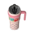 The Pioneer Woman 40 oz Fancy Flourish Stainless Steel Insulated Tumbler, Pink - Walmart.com