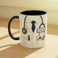 Personalized Doctor Coffee Cup, Custom ID Badge Nutrition Facts Mug, Dr ...