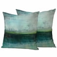 Abstract Street Art Outdoor Throw Pillow Covers Set of 2, Vintage Green ...