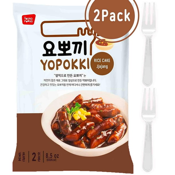 Instant Jjajang Tteokbokki Rice Cake | Pack Of 2 Popular Korean Snack ...