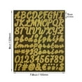 20 Sheets Colorful Letter Stickers Decals Glittering Letter Number ...