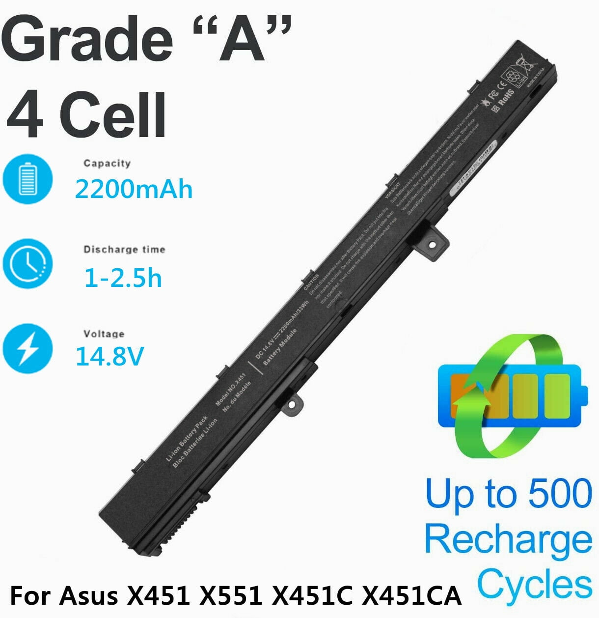 Battery for Asus X551 X551M A31N1319 X551C A41N1308 X551MA D550 X551CA ...