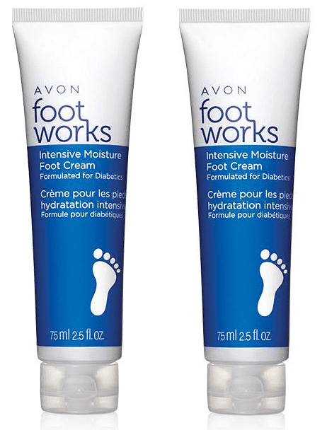Avon Foot Works Intensive Moisture Foot Cream 75 ml Set of 2 - Walmart.com