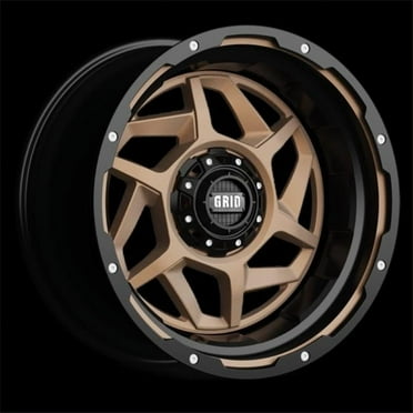 Grid Off-Road GD15 Custom Wheel for 20x9 inch Matte Bronze w/ Matte ...