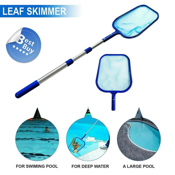 Swimming Pool Debris Skimmer Leaf Mesh Net Cleaning Scoop Pond Tank ...